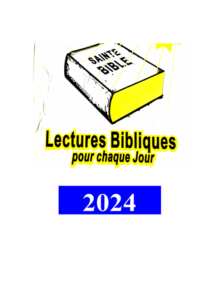 Eec Calendrier de Lectures Bibliques 2024 | PDF