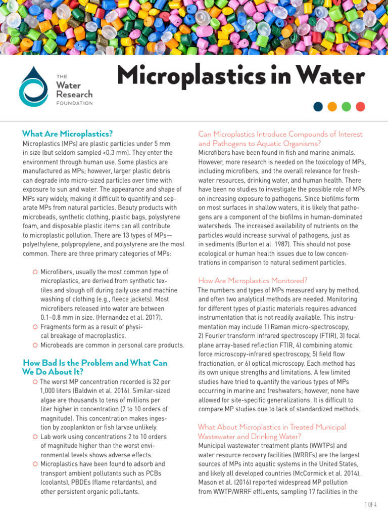 Microplastics in Aquatic Environments | PDF | Pollution | Materials