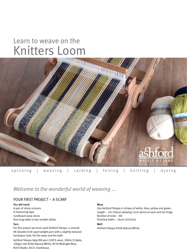 Weaving Basics with a Knitters Loom | PDF | Loom | Weaving