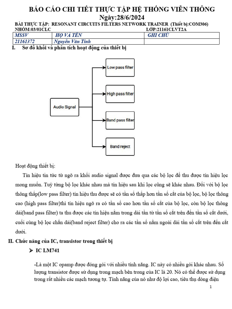 Chi Tiết COM306 | PDF