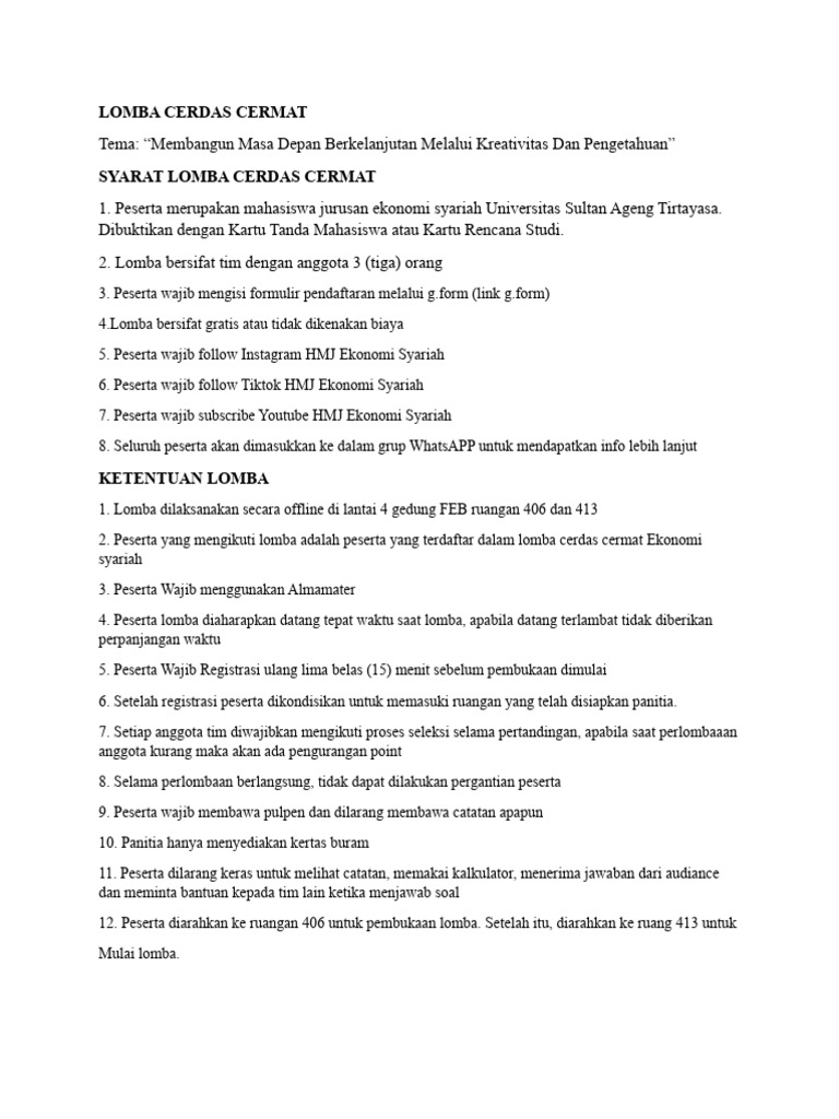 Booklet LCC (1) - 1 | PDF | Karier & Perkembangan