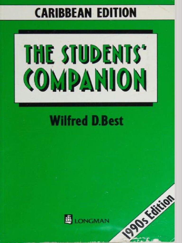 Student's Companion - Wilfred Best - CARIBBEAN EDITION, 1991 - Pearson ...