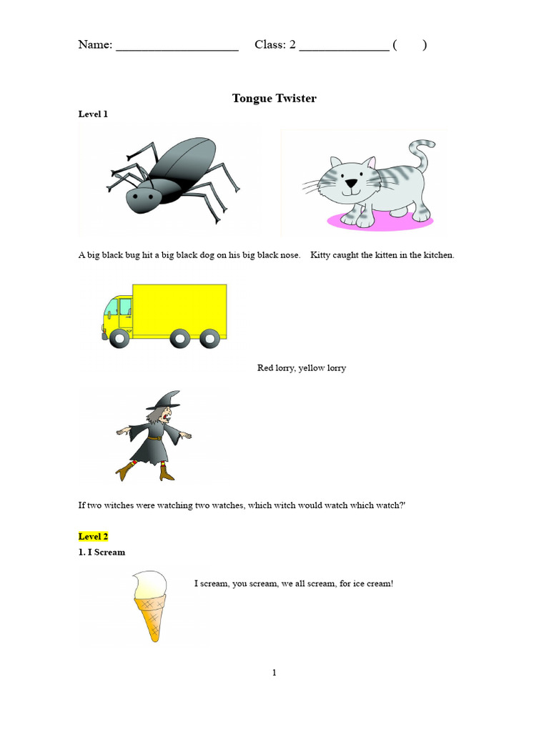 03 - Tongue Twister - With Japanese Translation | PDF