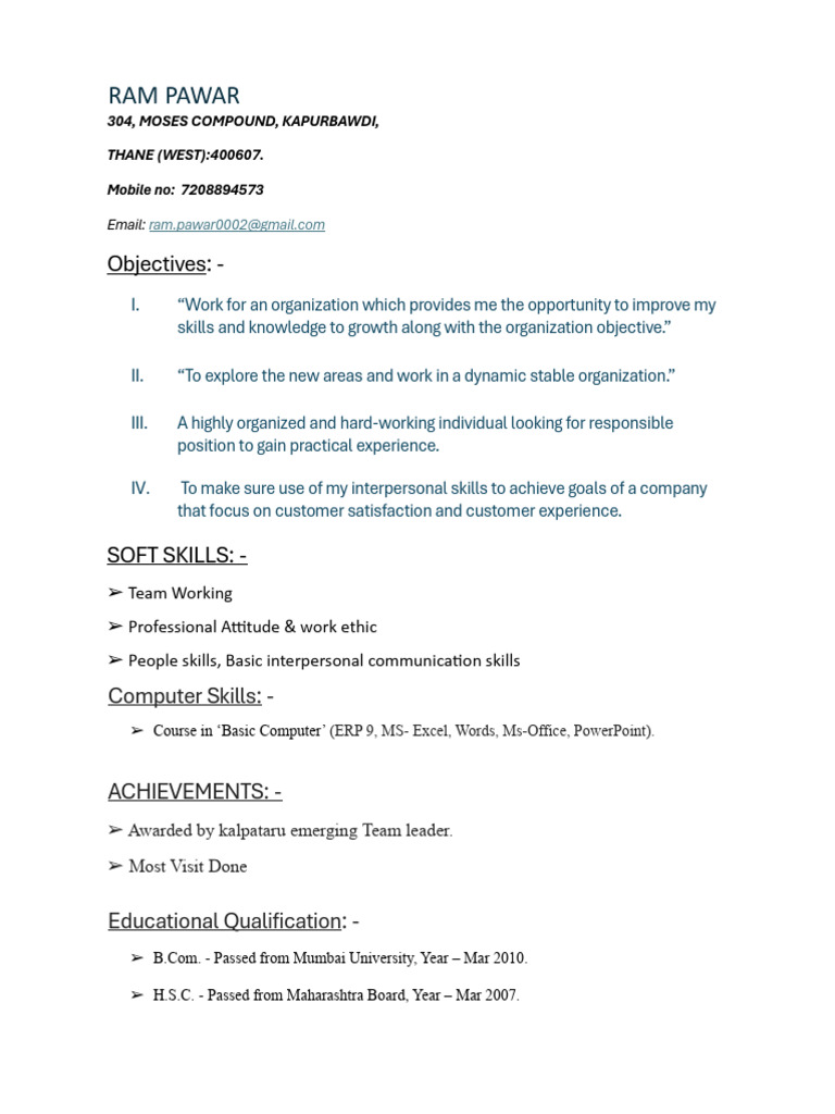 Naukri RamPawar (9y 0m) | PDF