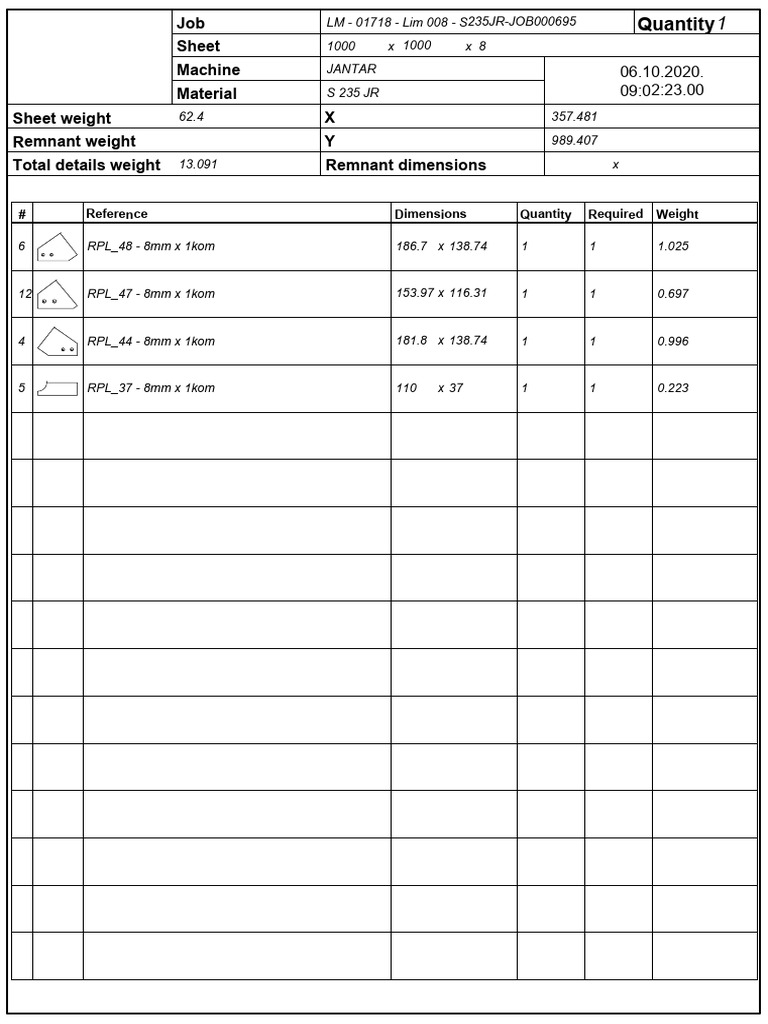 LM - 01718 - Plan 008-001-1 | PDF