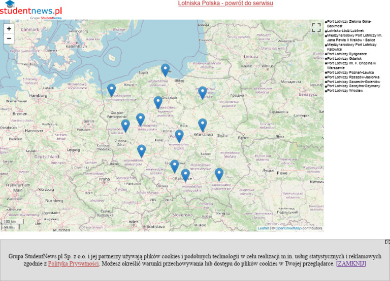 Lotniska Polska - Mapa | PDF