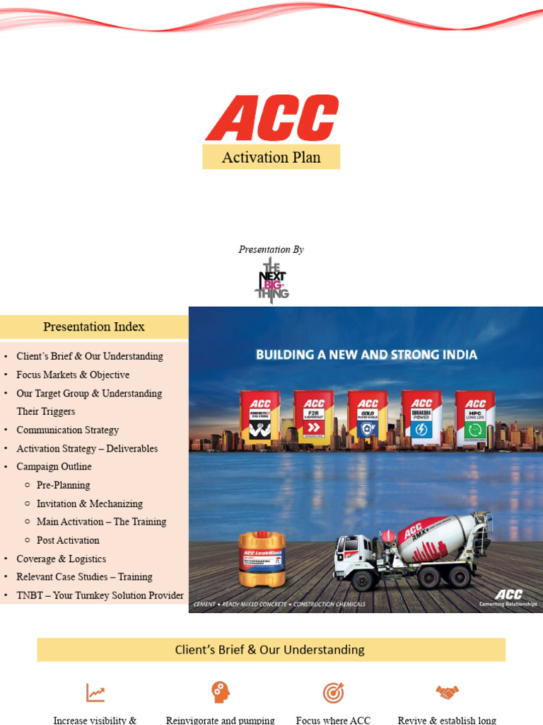 ACC Gold Activation Plan | PDF | Sales | Retail