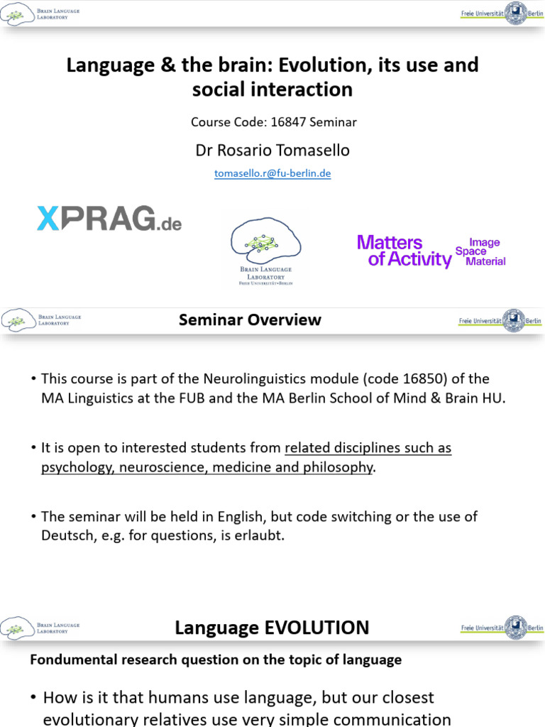 Language Evolution and Social Interaction | PDF | Linguistics | Michael ...