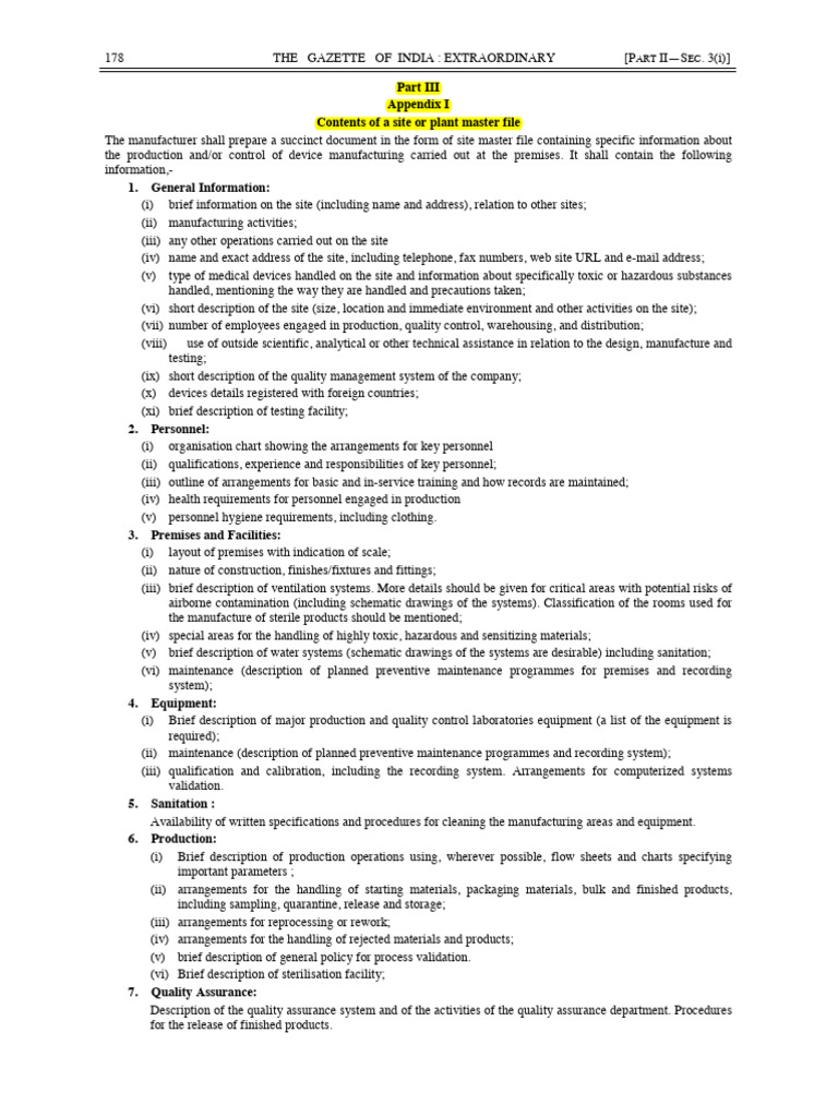 Cdsco SMF or PMF Guidance | PDF | Medical Device | Sterilization (Microbiology)