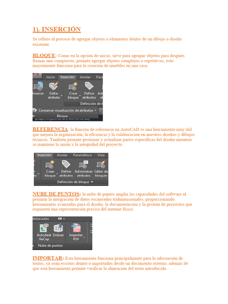 Partes de Autocad | PDF | Cad automático | Diseño