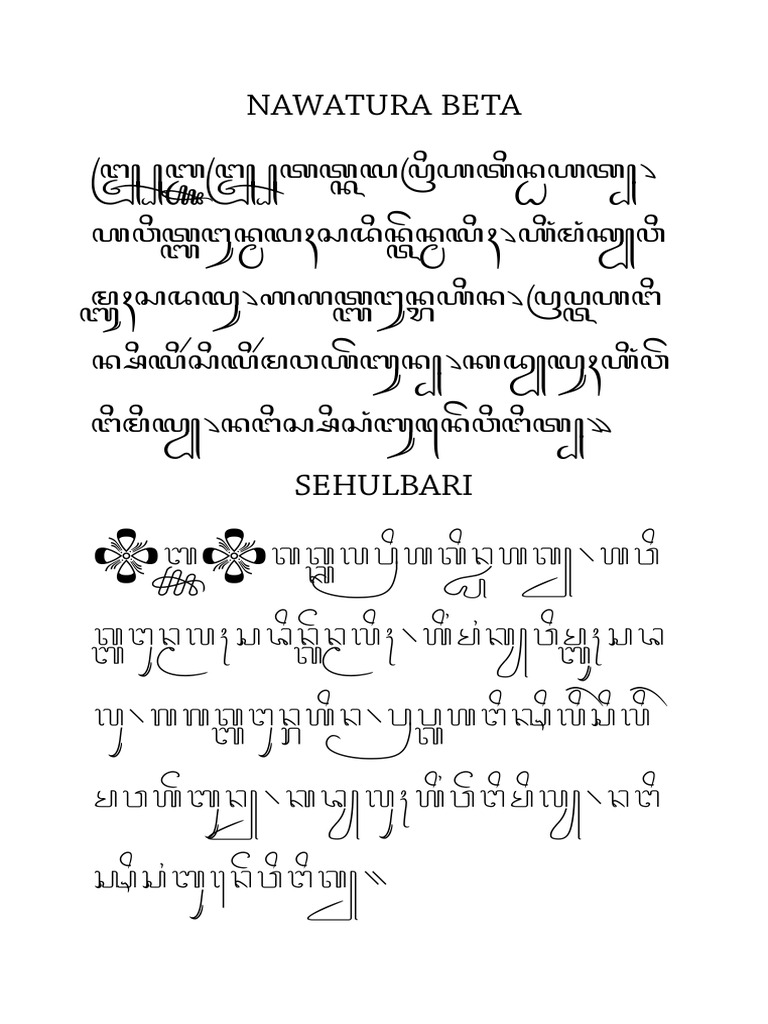 Kaligrafi Aksara Jawa | PDF