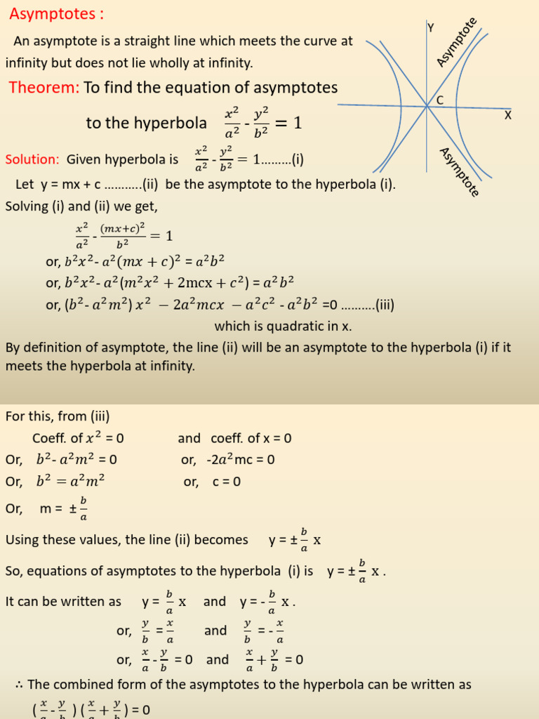 2D-Hyperbola Class3 | PDF | Asymptote | Euclidean Geometry