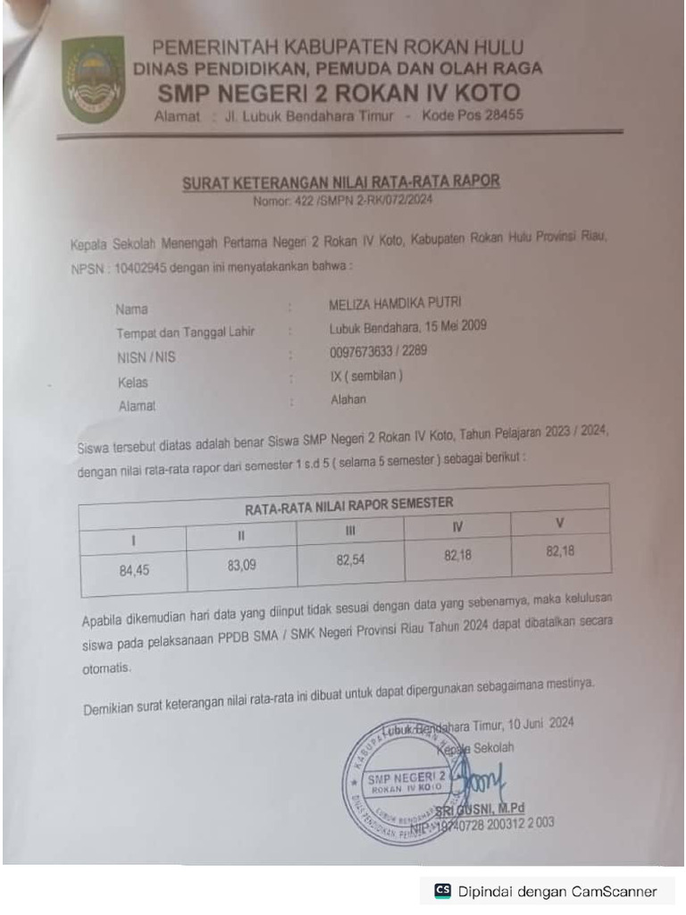 Nilai Rata-rata | PDF