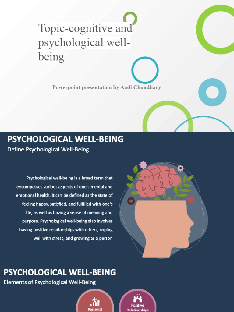 Phycological and Cognitive Wellbeing | PDF