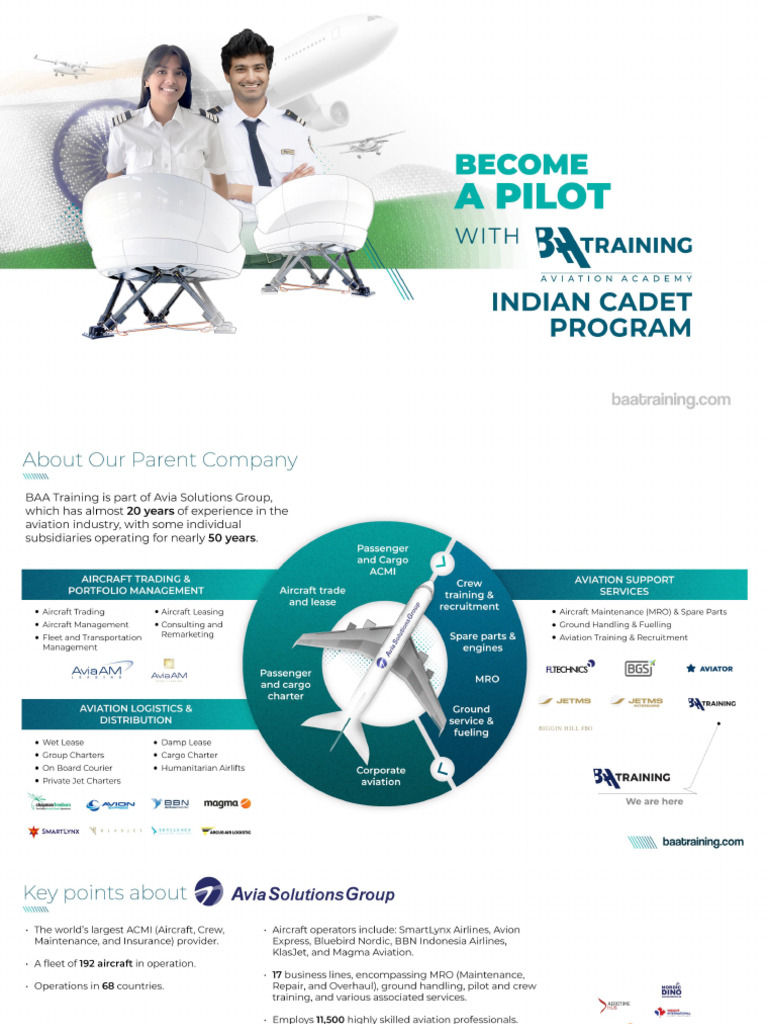 BAA Training Indian Cadet Program | PDF