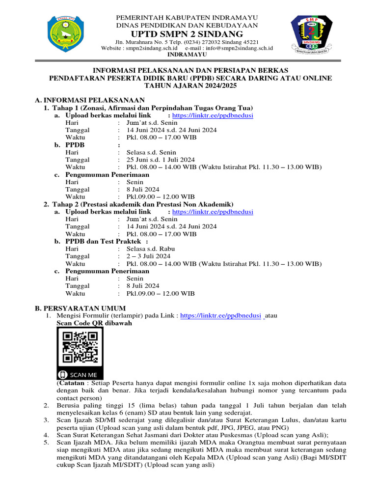 Info Persyaratan Pendaftaran Dan Gambaran Pengisian Google Form | PDF ...