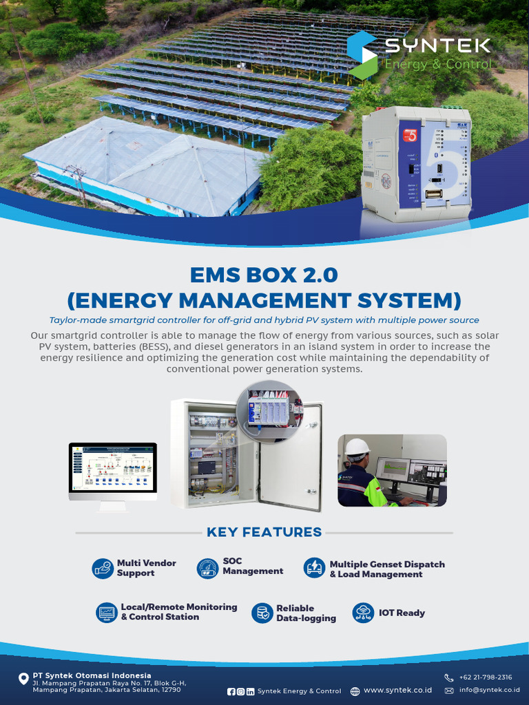 Flyer EMS 2023 | PDF | Photovoltaic System | Scada