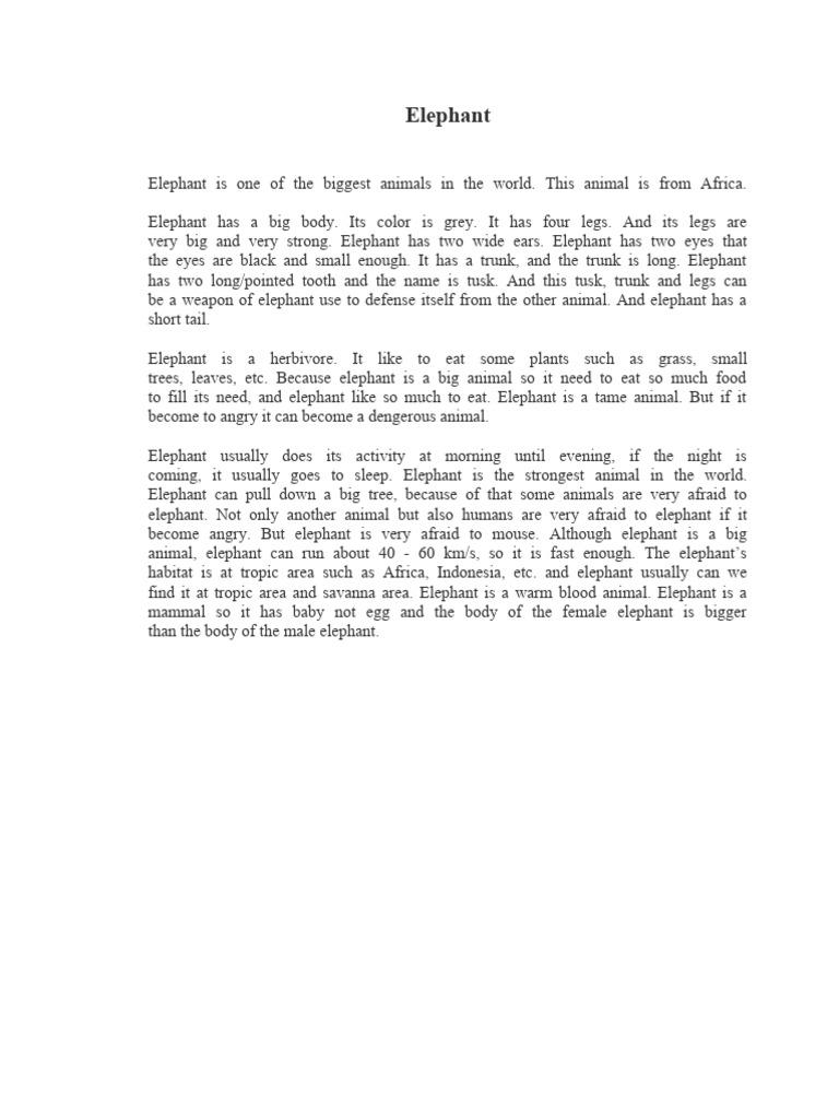 Elephant | PDF | Elephant | Organisms