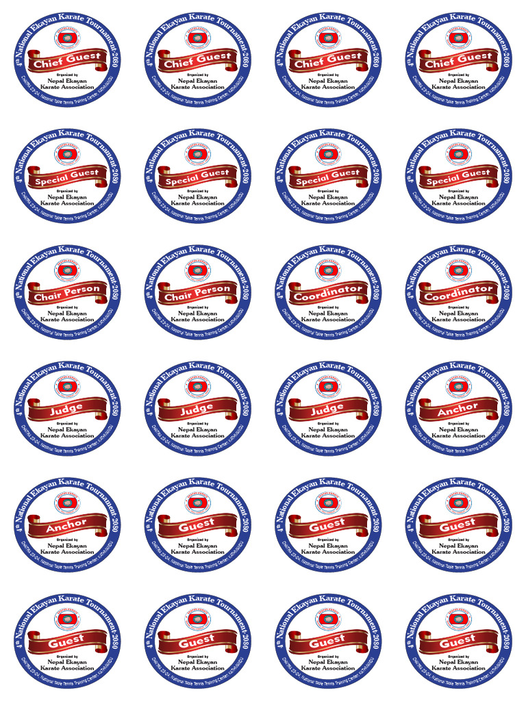 Badge Print | PDF