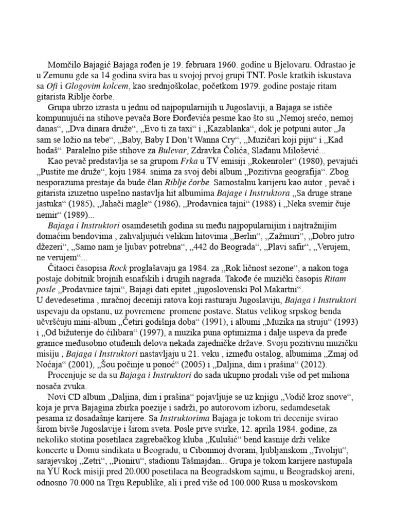 Biografija | PDF