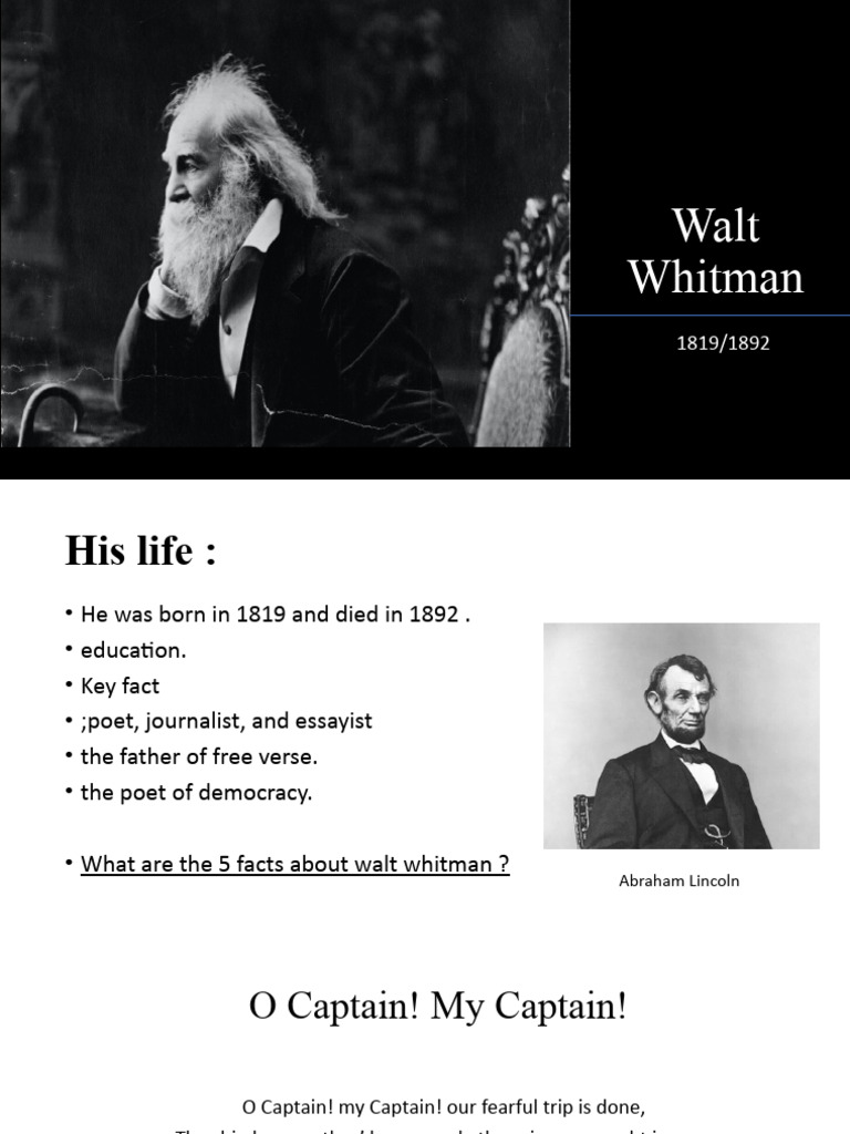 Walt Whitman | PDF