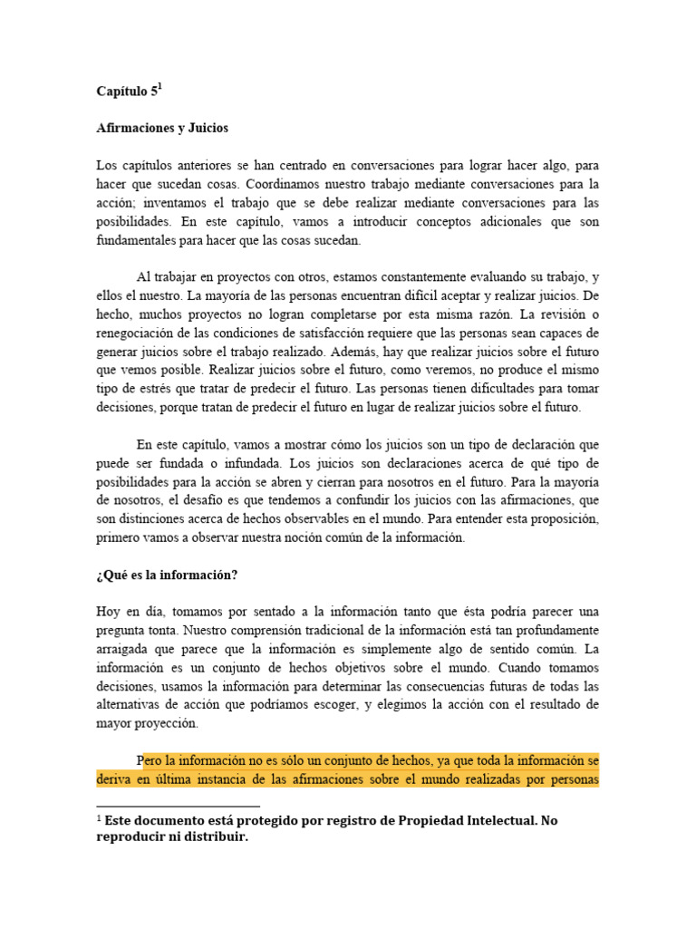 Capitulos 5 Conversaciones-Juicios | PDF | Toma de decisiones | Verdad