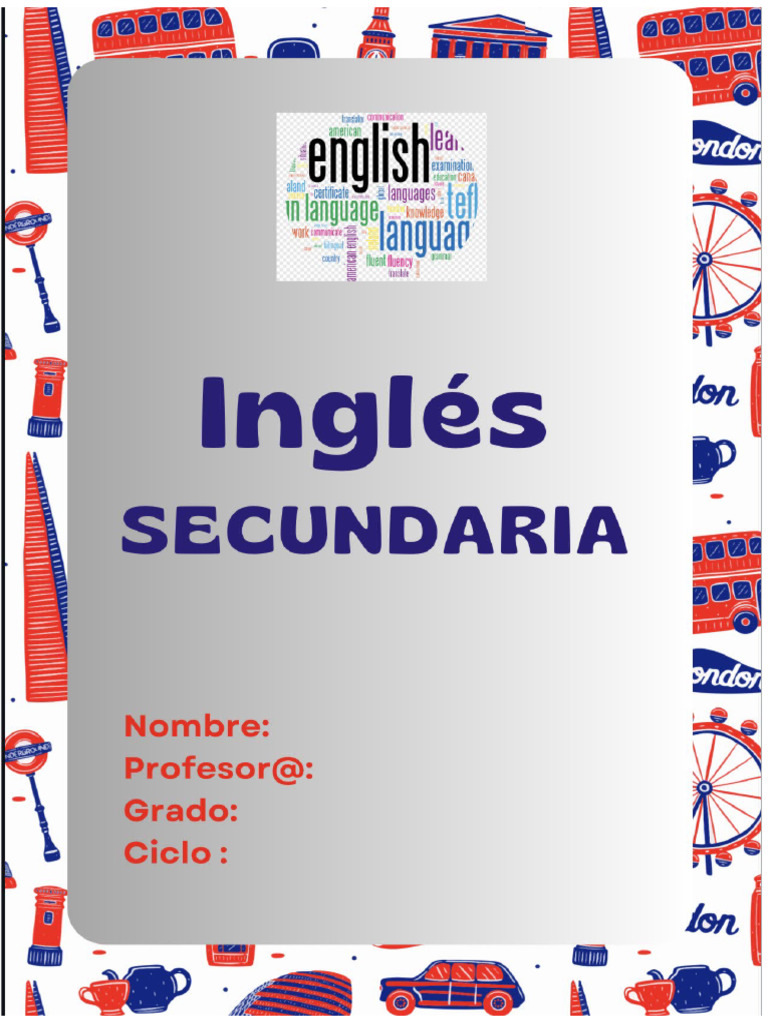 Cuadernillo de Inglés Telesecundaria | PDF | Verbo | Adjetivo