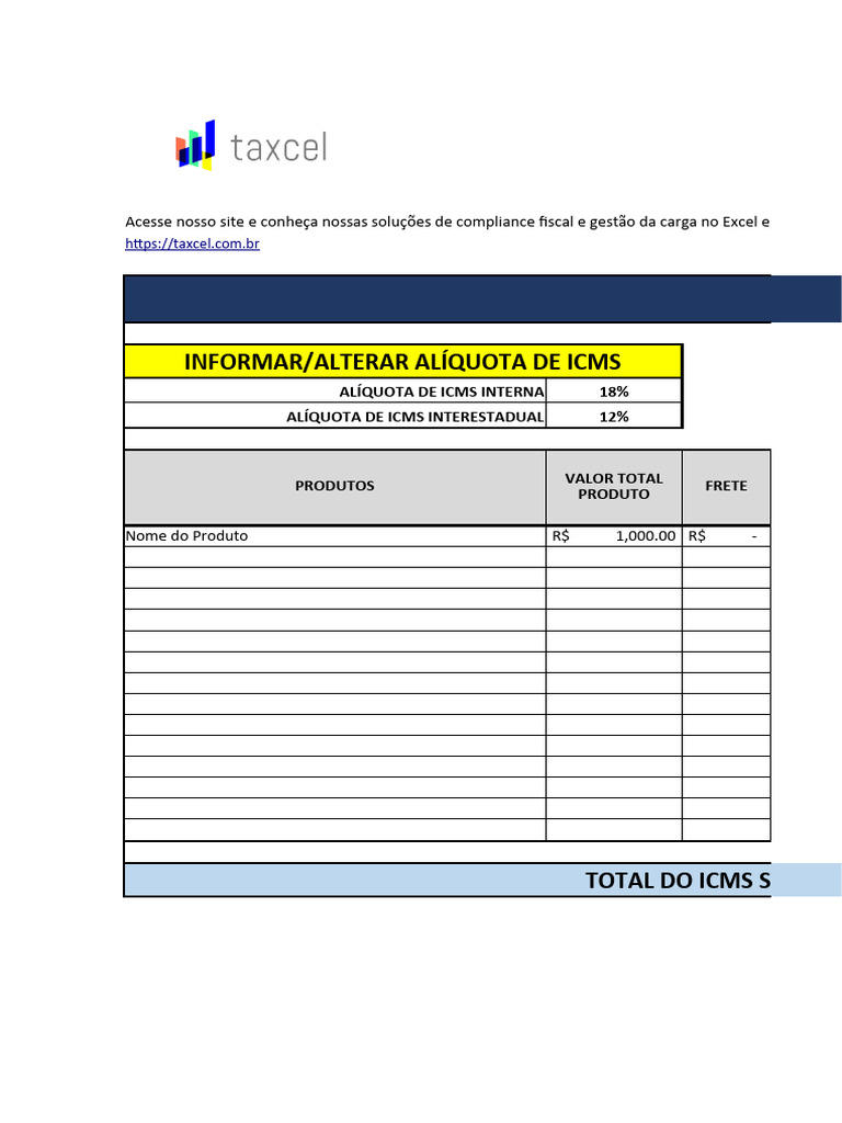 Planilha para Cálculo de Icms ST | PDF