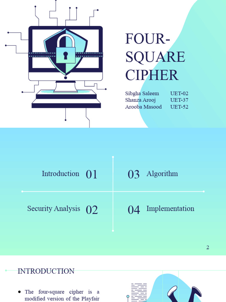 Four-Square Cipher | PDF | Cipher | Computer Security
