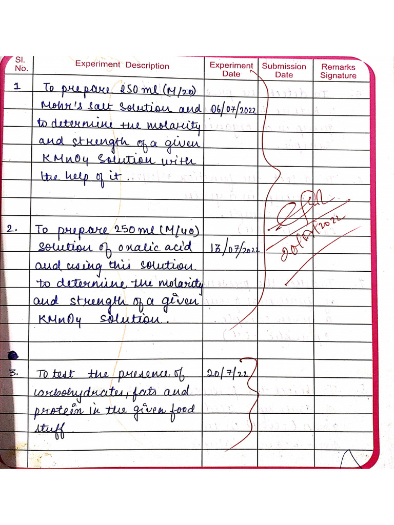 Expt No1-Mohr Salt Vs KMnO4 | PDF