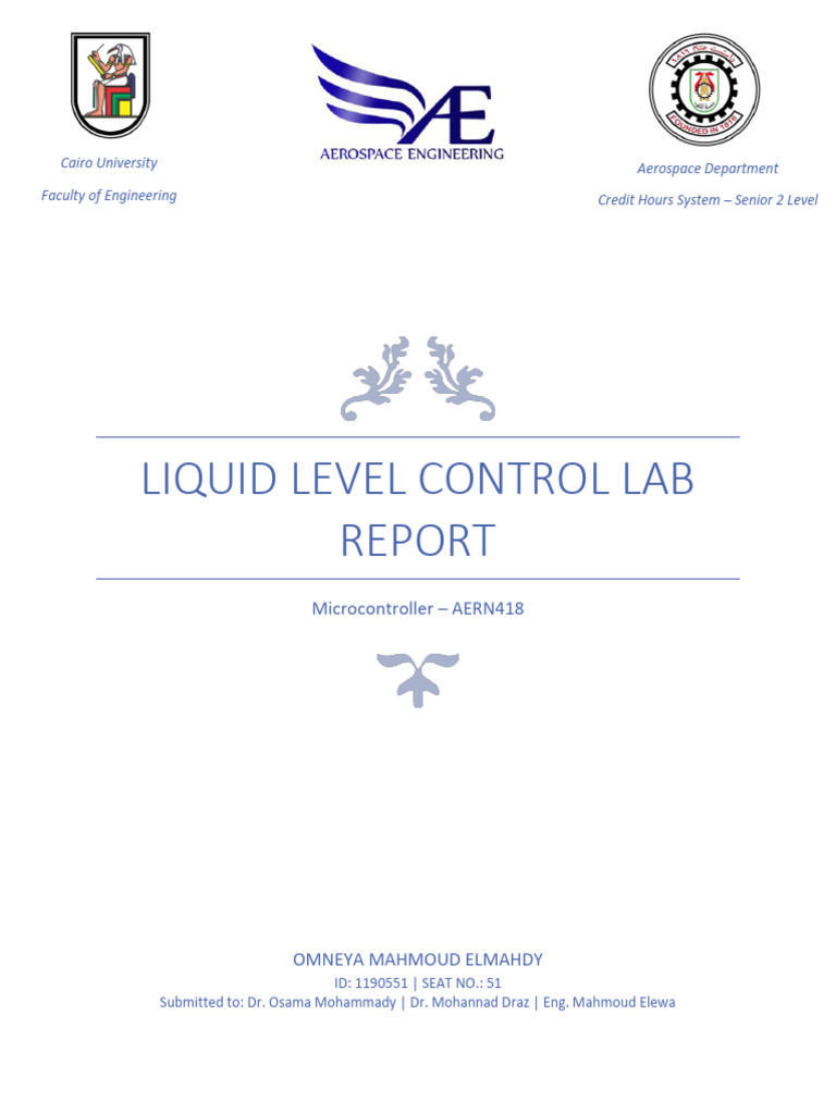 Omneya Elmahdy - Mircrocontroller - Liquid Level Control Project | PDF ...