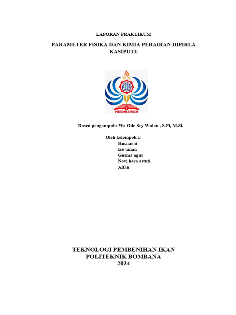 Laporan Praktikum Kelompok 1 | PDF | Sains & Matematika