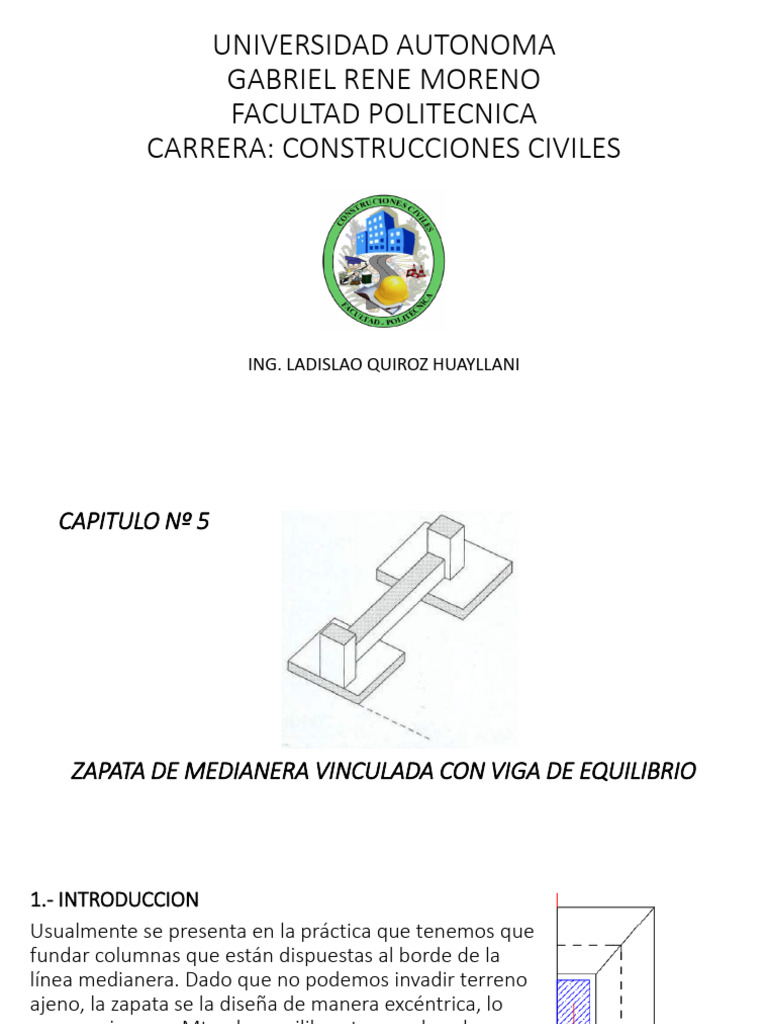 5.1.4. - Fundaciones Superficiales-Zapata de Medianera Vinculada Con Viga de Equilibrio | PDF ...