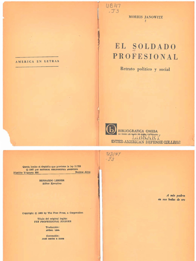 Janowitz - El Soldado Profesional - ESP - 1 | PDF | Democracia ...