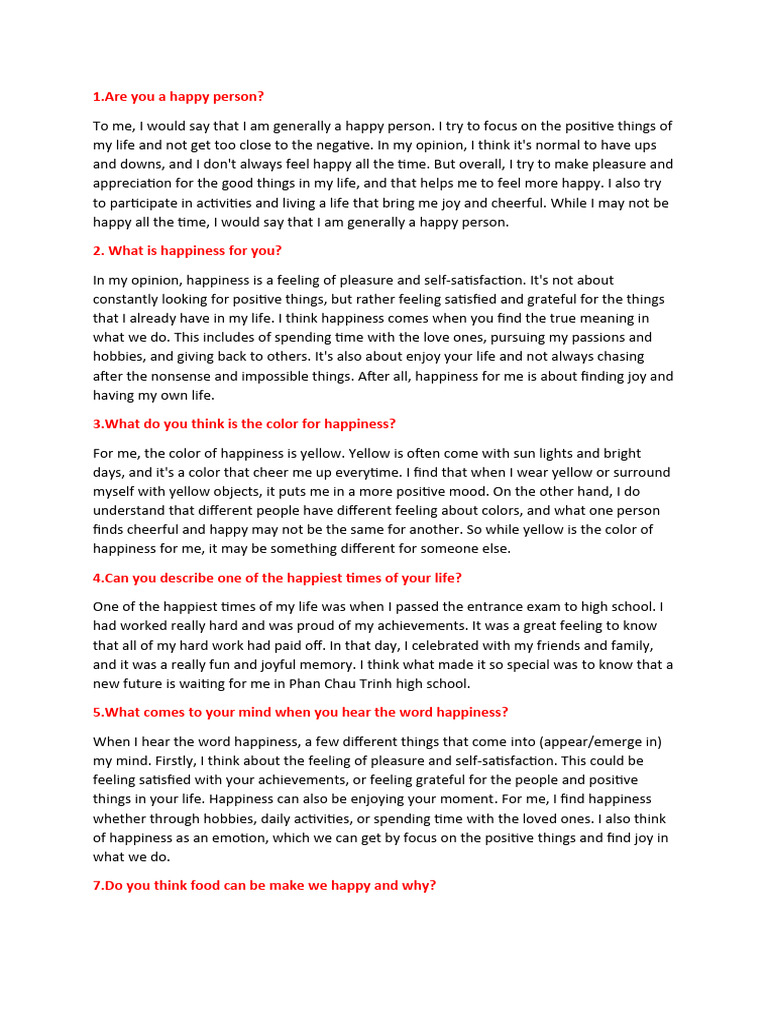 Happiness | PDF | Happiness | Feeling