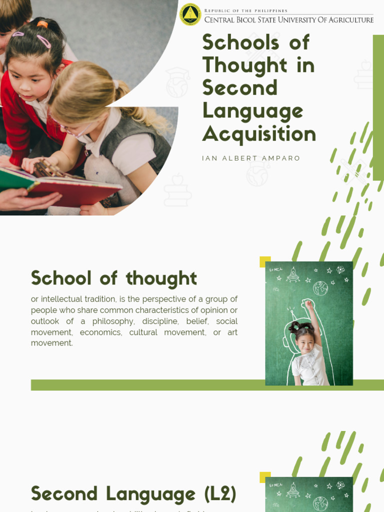 Schools of Thought in L2 Acquisition | PDF | Second Language ...