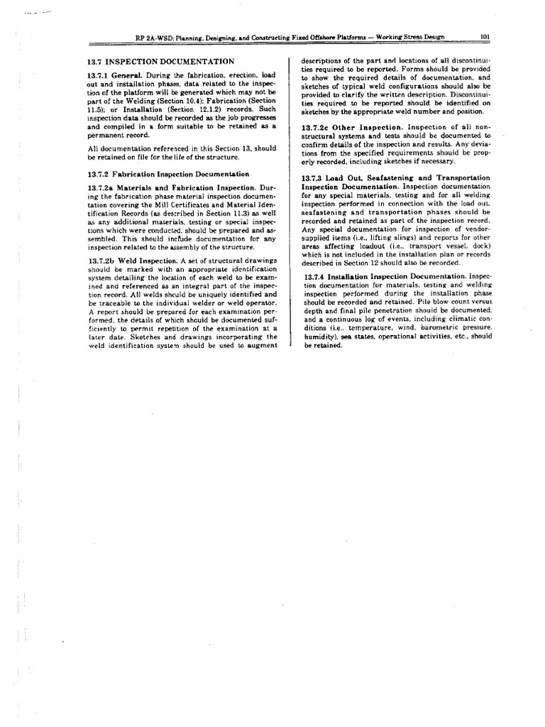 Api Rp2a 101-192 | PDF