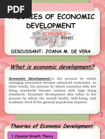 Five Economic Development Theories | PDF