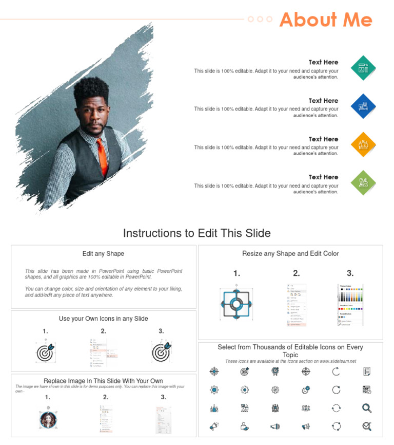 About Me Infographic Template WD | PDF