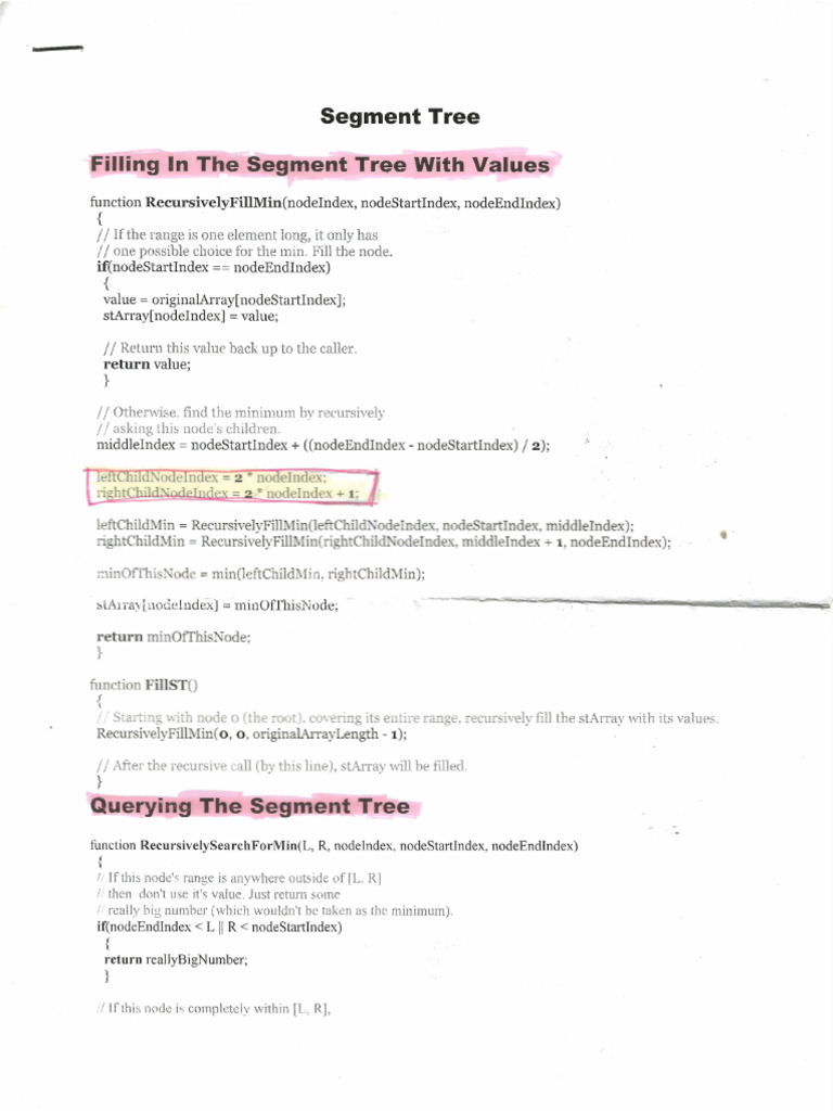 Segment Tree | PDF
