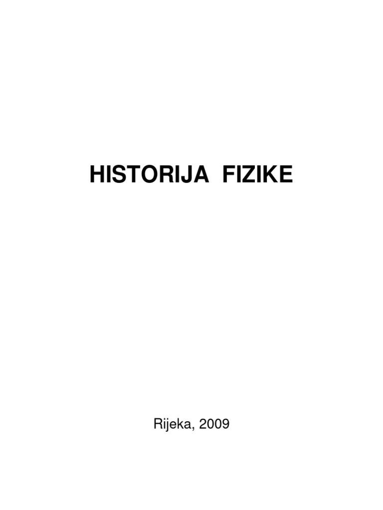 Historija Fizike 2 | PDF