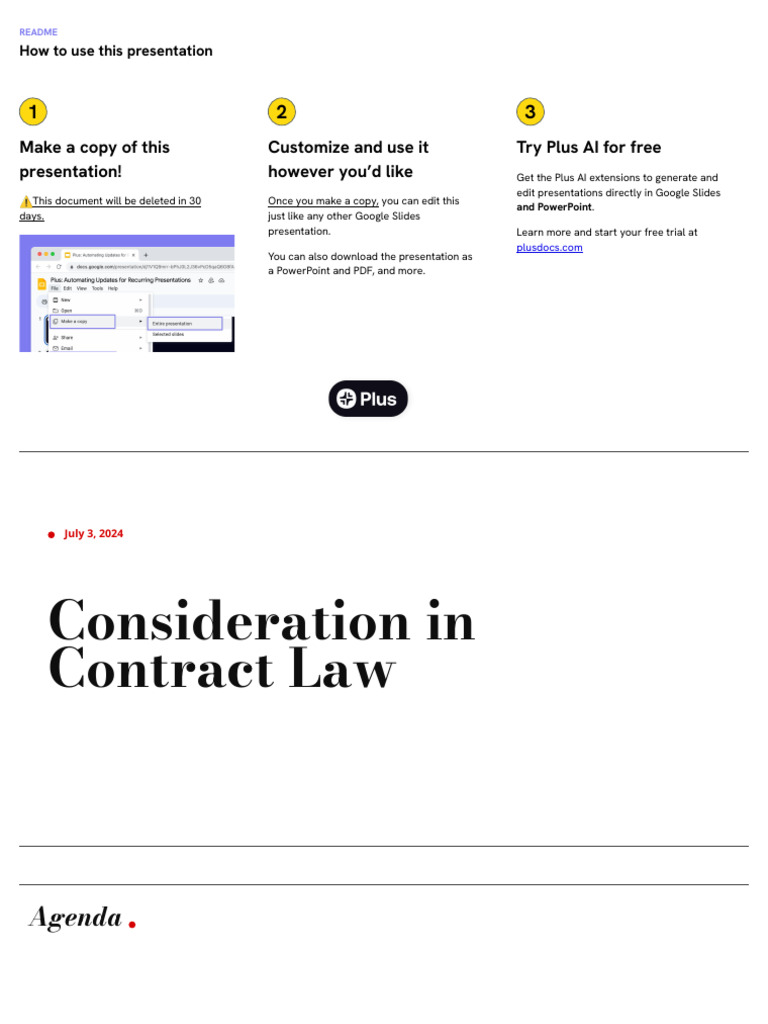 Contract Law: Consideration Basics | PDF | Consideration | Breach Of ...