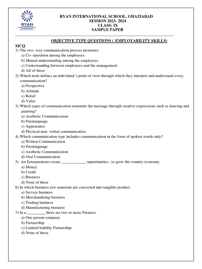 Information Technology-Sample Paper 1_ic864966 | PDF | Communication ...