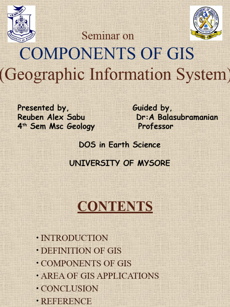 Components of GIS | PDF | Geographic Information System | Databases