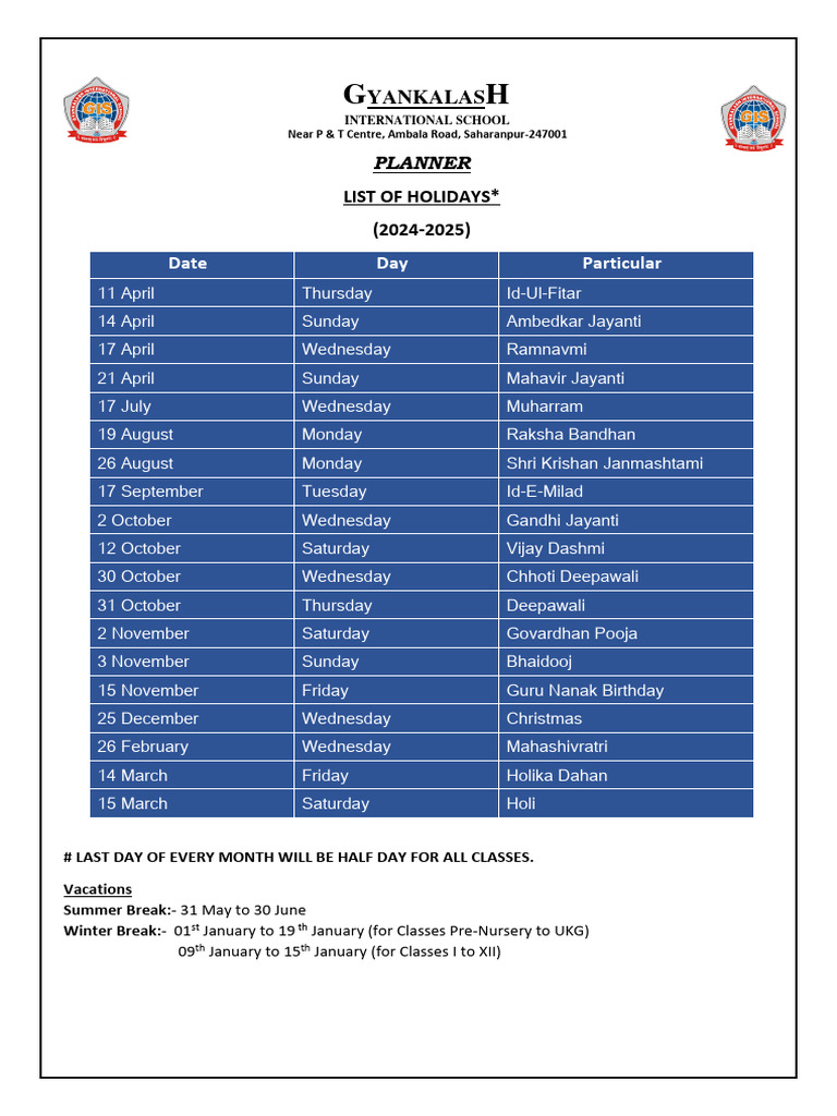 Gis Planner - 2024-25 | PDF | Festival | Observances