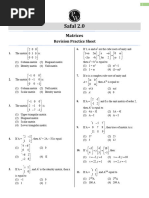 Matrix Test Series for JEE Preparation | PDF | Matrix Theory | Linear ...