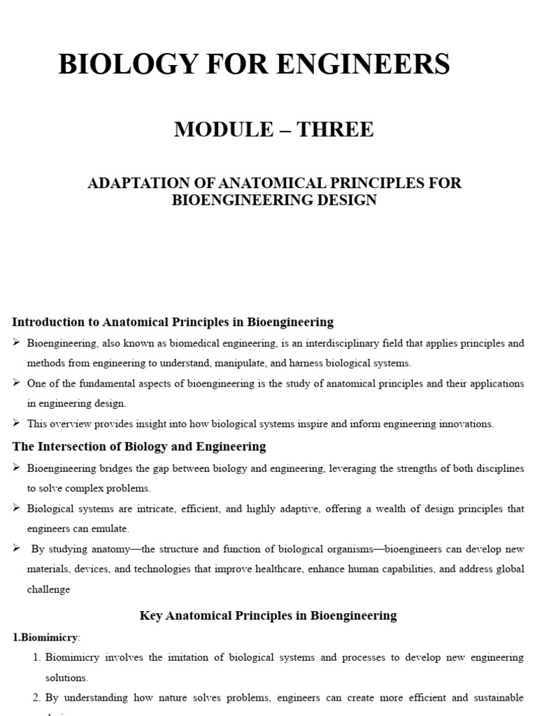 Module - Three - Introduction | PDF | Tissue Engineering | Biomaterial