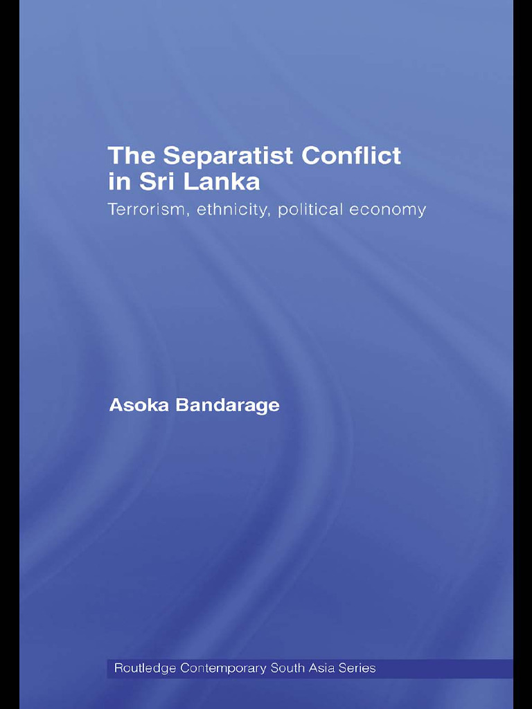 The Separatist Conflict in - (Z-Library) | PDF | Sri Lanka