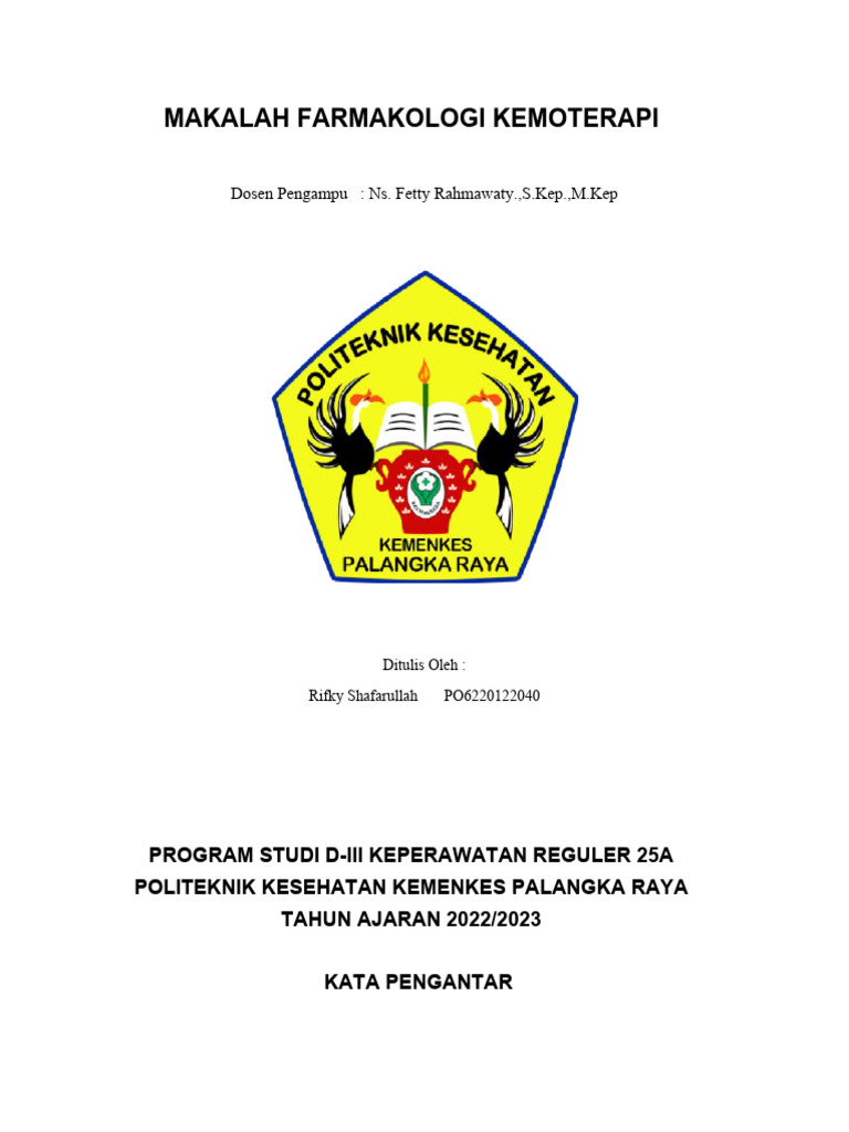 Farmakologi dan Agen Kemoterapi Kanker | PDF | Kesehatan Holistik
