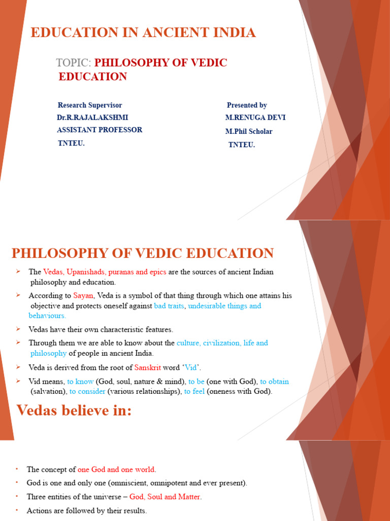 Philosophy of Vedic Education. 2 | PDF | Vedas | Sutra